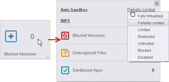 Internet Security Software Home Screen, Internet Security Help | COMODO Internet Security v7.0